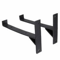 China Floating Wall Shelf Bracket Heavy Duty L Shaped Metal Bracket with Powder Coat Finish for sale