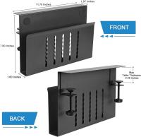China Carbon Steel Desk Side Storage Tray for Organizing Cables and Office Supplies for sale