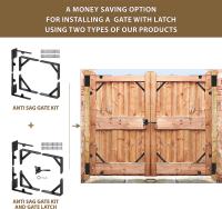 China Anti Sag Gate Kit Heavy Duty Fence Gate Frame Kit Triangle Bracket for Structure Hanging for sale