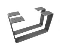 China Industrial Steel Coffee Table Legs with Painting Finish and Triangle Bracket Structure for sale