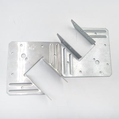 China Galvanized Metal Timber Connector for Furniture Wood Single-side Bracket Structure for sale