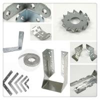 China Galvanized Metal Timber Connector for Furniture Wood Single-side Bracket Structure for sale
