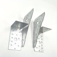 China Galvanized Metal Timber Connector for Furniture Wood Single-side Bracket Structure for sale