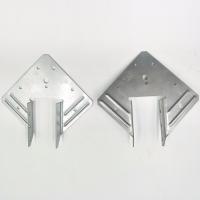 China Galvanized Metal Timber Connector for Furniture Wood Single-side Bracket Structure for sale
