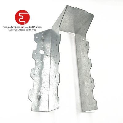 China Top Choice Roof Joist Hanger for CNC Stamping Equipment Black Steel Wood Connectors for sale