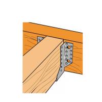China Top Choice Roof Joist Hanger for CNC Stamping Equipment Black Steel Wood Connectors for sale