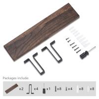China Rustic Wood Floating Shelves Wall Storage Triangle Bracket for Custom Size Industrial for sale
