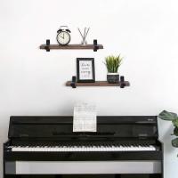 China Rustic Wood Floating Shelves Wall Storage Triangle Bracket for Custom Size Industrial for sale
