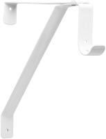 China 3/4mm Thickness Metal Closet Rod Shelf Support Bracket for Black or White for sale