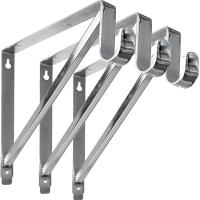 China 3/4mm Thickness Metal Closet Rod Shelf Support Bracket for Black or White for sale