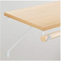 China 3/4mm Thickness Metal Closet Rod Shelf Support Bracket for Black or White for sale