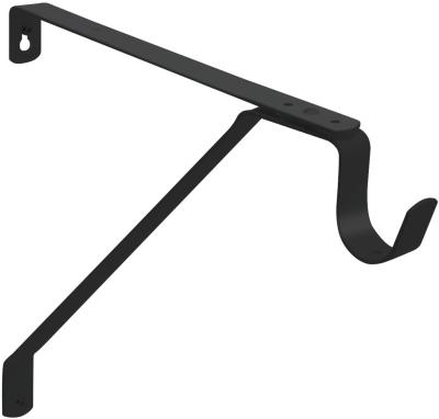 China Standard Closet Curtain Rod Support Holder Bracket with Heavy Duty Metal Steel Bracket for sale