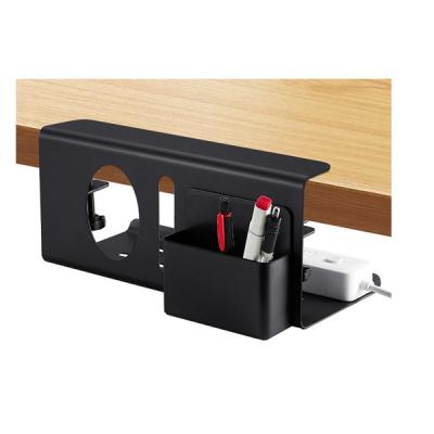 China Under Desk Cable Management Tray for 40cm/43cm/45cm/50cm Standing Desks 1mm Thickness for sale