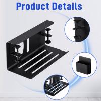 China Under Desk Cable Management Tray for 40cm/43cm/45cm/50cm Standing Desks 1mm Thickness for sale