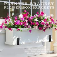 China Adjustable Window Flower Box Brackets for Planter Box Nonstandard 6 to 12 Inches for sale