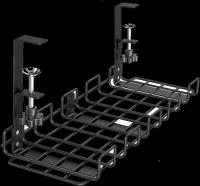 China No Drill Under Desk Cord Management Tray for Desk Cable Organizer in Office and Home for sale