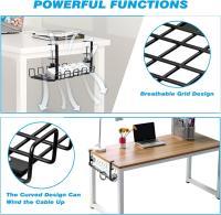 China Plant Fiber Type Desk Cable Management Tray for Sturdy and Neat Wire Organization for sale
