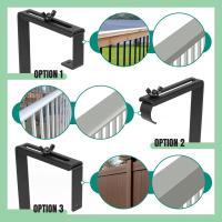 China Versatile Iron Brackets for Hanging Planter Box on Fence Pergola Patio Garden Balcony for sale
