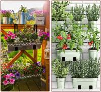 China Wall Mount Window Flower Box Brackets with Adjustable Iron Structure and Planter Box for sale
