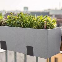 China Wall Mount Window Flower Box Brackets with Adjustable Iron Structure and Planter Box for sale