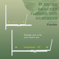 China Adjustable Planter Bracket for Holding Different Flower Boxes Window Planter Box Hanger for sale