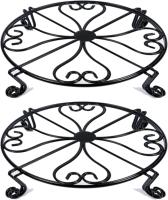 China Balcony Metal Rustproof Garden Container Round Supports Rack for Planter Flower Pot Stand Holder DURABLE for sale