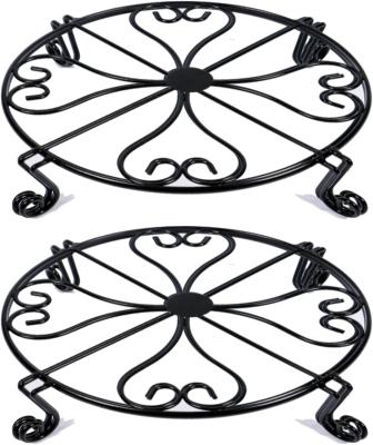China Balcony Metal Rustproof Garden Container Round Supports Rack for Planter Flower Pot Stand Holder DURABLE for sale