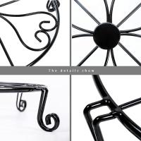 China Balcony Metal Rustproof Garden Container Round Supports Rack for Planter Flower Pot Stand Holder DURABLE for sale