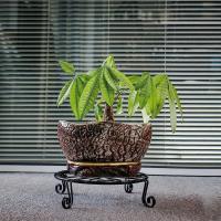 China Balcony Metal Rustproof Garden Container Round Supports Rack for Planter Flower Pot Stand Holder DURABLE for sale