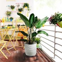China Balcony Metal Rustproof Garden Container Round Supports Rack for Planter Flower Pot Stand Holder DURABLE for sale