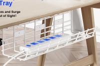 China Single Tier Wire Storage Tray The Ultimate Solution for Under Desk Cable Management for sale