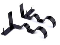 China Double Curtain Rod Holders Brackets for Window Bedroom Home Decoration Party Occasion for sale