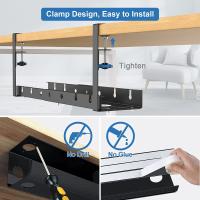 China Storage Holders Racks Cable Management Tray with Multifunction Desk Cable Management Tray for sale