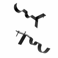 China Double Curtain Rod Holders Brackets for Window Bedroom Home Decoration Party Occasion for sale