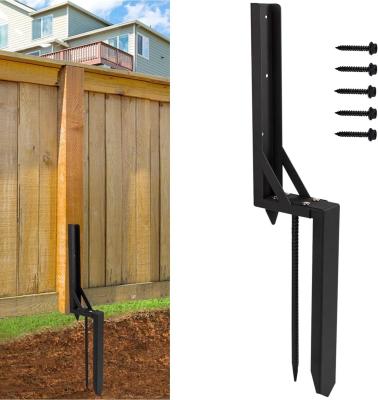 China Thickened Fence Mender for Wooden Fence Post Support Heavy Duty Carbon Steel Material for sale