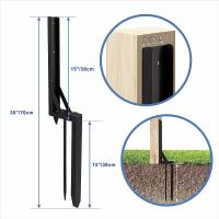 China Thickened Fence Mender for Wooden Fence Post Support Heavy Duty Carbon Steel Material for sale