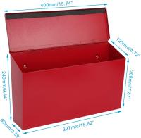 China Wall Mounted Black Powder Coating Brazilian Metal Package Drop Box for Parcel Delivery for sale