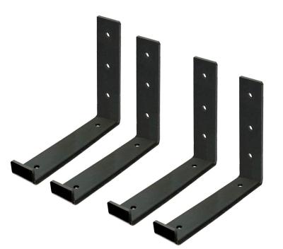 China Big size  heavy duty wall mounted L shaped floating shelf brackets for sale