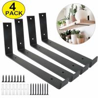China Big size  heavy duty wall mounted L shaped floating shelf brackets for sale
