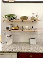 China Big size  heavy duty wall mounted L shaped floating shelf brackets for sale