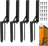 China Fencing Repair Kit Heavy Duty Iron Ground Spike for Tilted Fence Posts Durable Design for sale