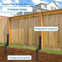 China Fencing Repair Kit Heavy Duty Iron Ground Spike for Tilted Fence Posts Durable Design for sale