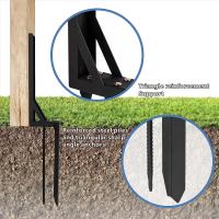 China Fencing Repair Kit Heavy Duty Iron Ground Spike for Tilted Fence Posts Durable Design for sale