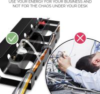 China Carbon Steel Cable Tray Holder Desk Organizer for Under Desk Table in Home Office for sale