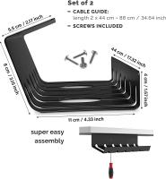 China Carbon Steel Cable Tray Holder Desk Organizer for Under Desk Table in Home Office for sale