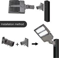 China Outdoor Light Fixtures Arm Mounting Bracket for Parking Lot Lights Shoebox Light for sale
