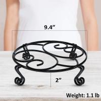 China Steel Rustproof Iron Plant Stand for Flower Pot Heavy Duty Potted Holder Indoor Outdoor Decoration for sale