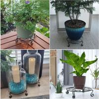 China Steel Rustproof Iron Plant Stand for Flower Pot Heavy Duty Potted Holder Indoor Outdoor Decoration for sale
