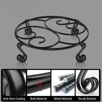 China Steel Rustproof Iron Plant Stand for Flower Pot Heavy Duty Potted Holder Indoor Outdoor Decoration for sale