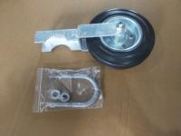 China Galvanized Finish 6 Inch Under Mount Farm Gate Caster for Outdoor Sliding Wheels for sale